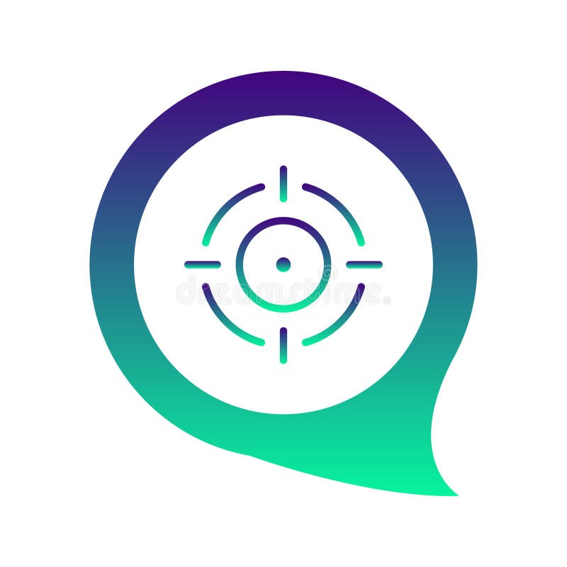 Target Chat Logo Gradient Design Template Icon Element Stock Vector ...