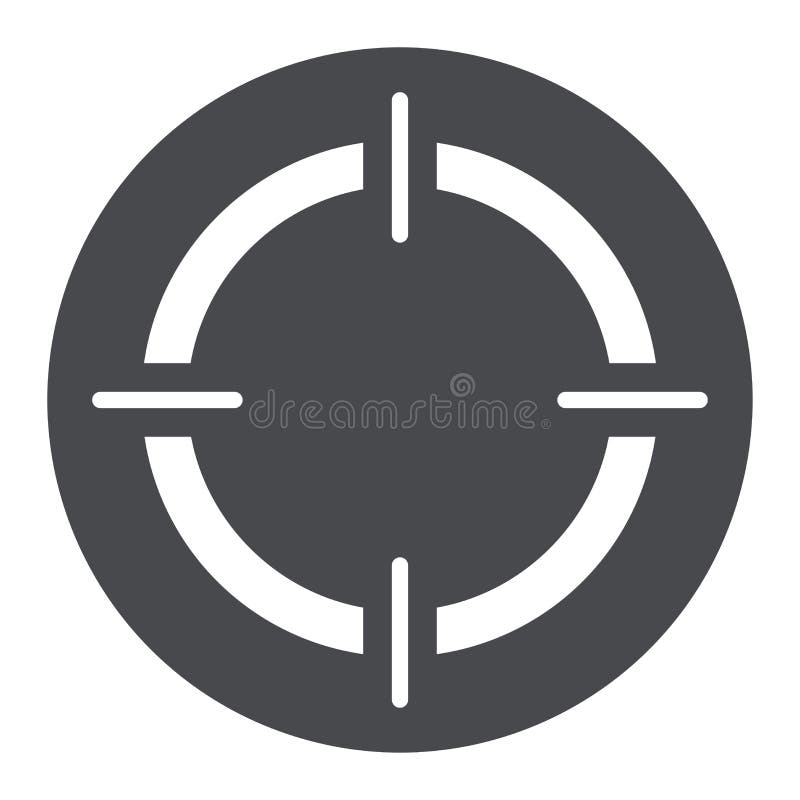 Target Icon on White Background Stock Vector - Illustration of isolated ...