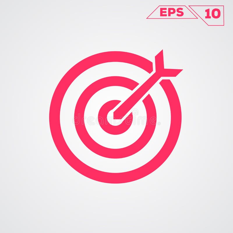 Target Circle, Target Board Raster Artistic Illustration in Bright ...