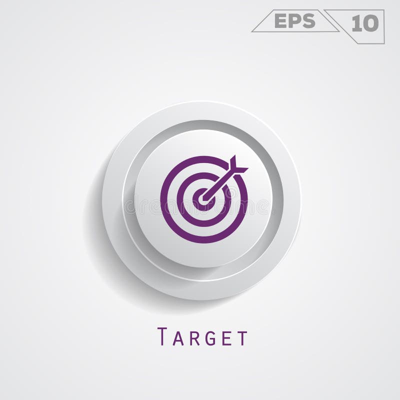 Target circle icon stock vector. Illustration of background - 90151961