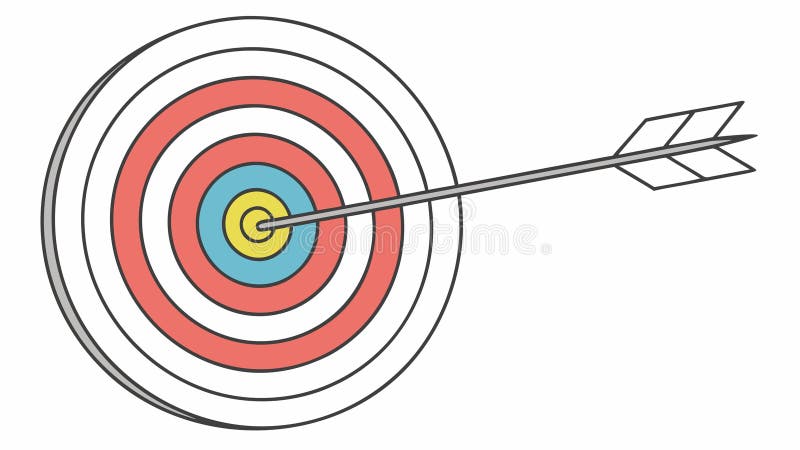 Target with Clean Hit, Direct Success and Precise Achievement, Accurate ...