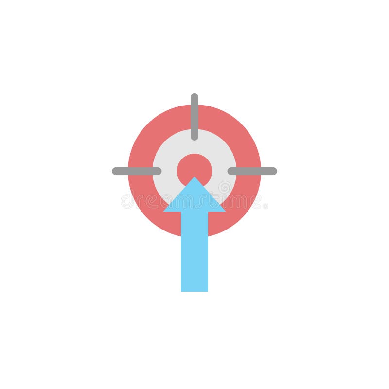 Target Colored Icon. Simple Colored Element Illustration. Target ...