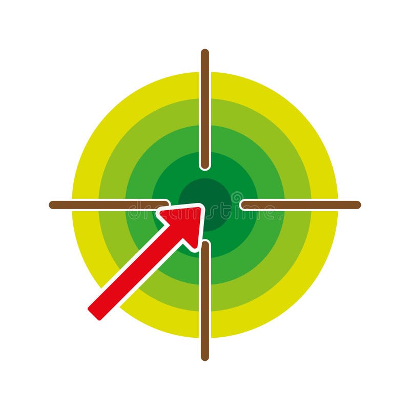 Target Colored Icon. Vector Illustration. PS 10 Stock Vector ...