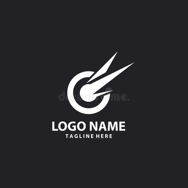 Target Comet Logo Design Vector Stock Vector - Illustration of science ...