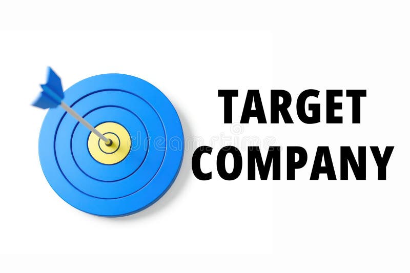 Target Company Text Title Term Target Background Stock Illustration ...