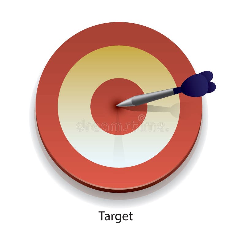 Target Concept. Vector Illustration Decorative Design Stock Vector ...