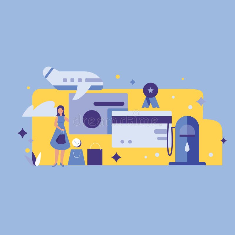 On Target with Credit Card Benefits a Bullseye Design Stock Vector ...