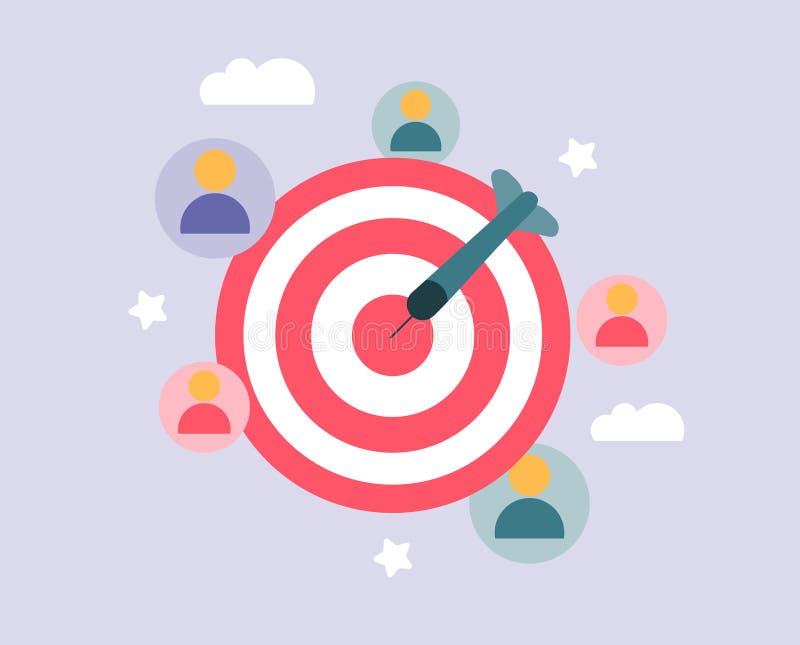 Target customer concept. stock vector. Illustration of analysis - 243260803