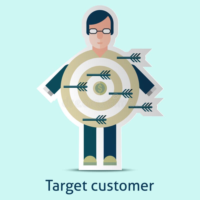 Target customer stock illustration. Illustration of circle - 17693279