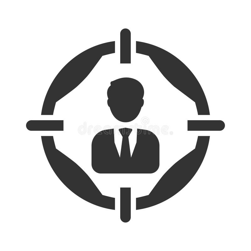 Target customer icon stock vector. Illustration of vector - 198403747