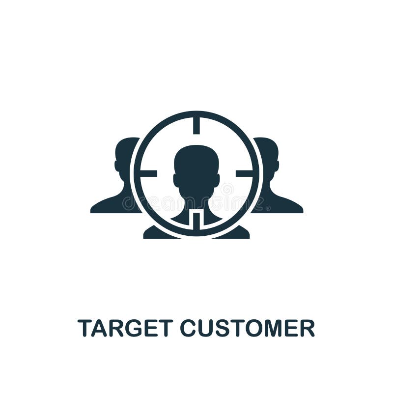 Target Customer Icon. Creative Element Design from Business Strategy ...