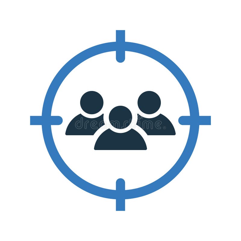 Target Customer Icon. Target Customers, Audience Outreach Icon Design ...