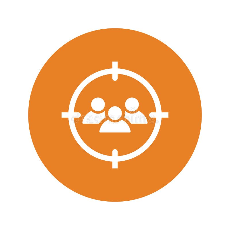 Target Customer Icon. Target Customers, Audience Outreach Icon Design ...