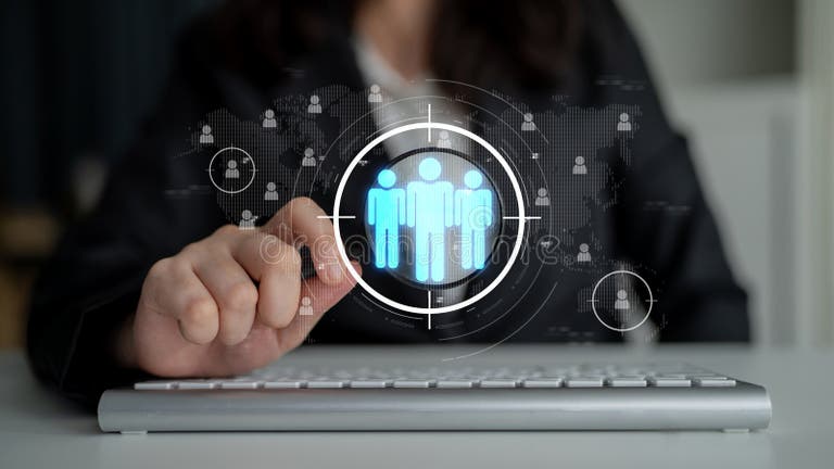 Target Customer Identification for Marketing Latch Stock Image - Image ...