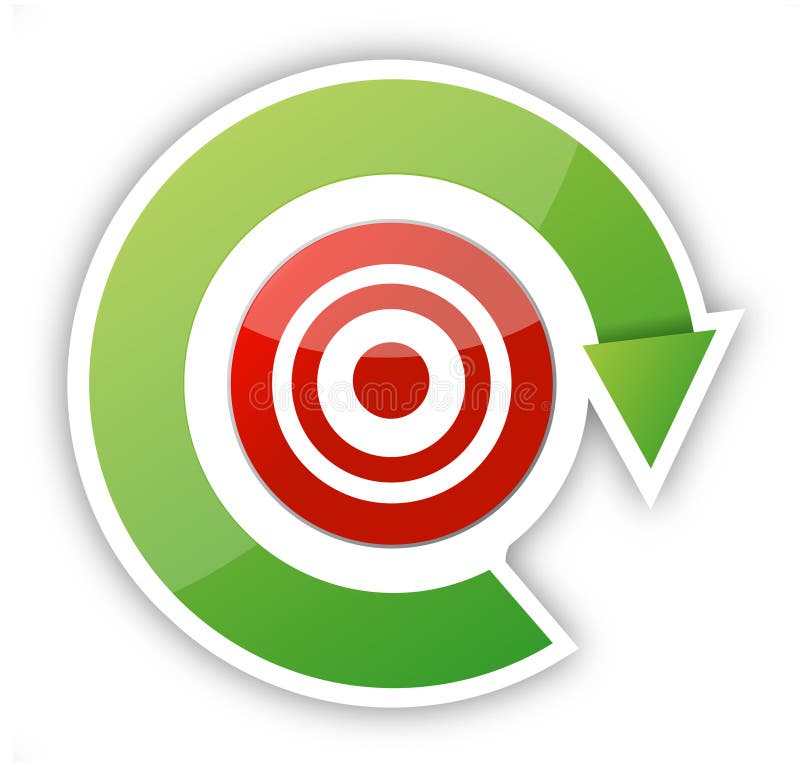 Cycle Target Process Step Diagrams Collection. Infographic Vector ...