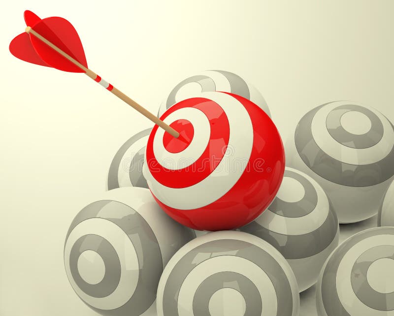 The target stock illustration. Illustration of accuracy - 48080687