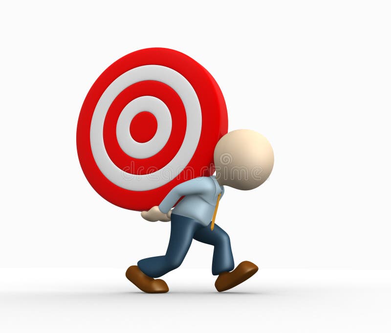 Target stock illustration. Illustration of circle, human - 36632311