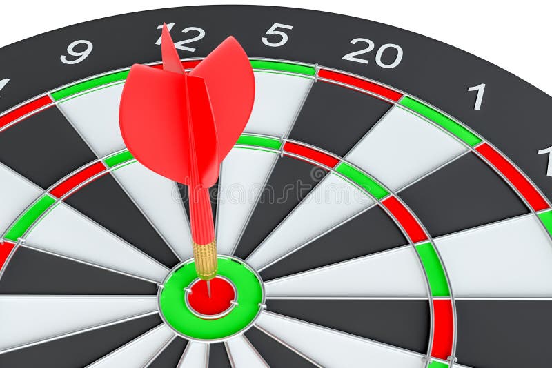 Target Dart Arrow Hitting in the Dartboard Stock Illustration ... Target Dart Arrow Hitting in the Dartboard Stock Illustration ...
