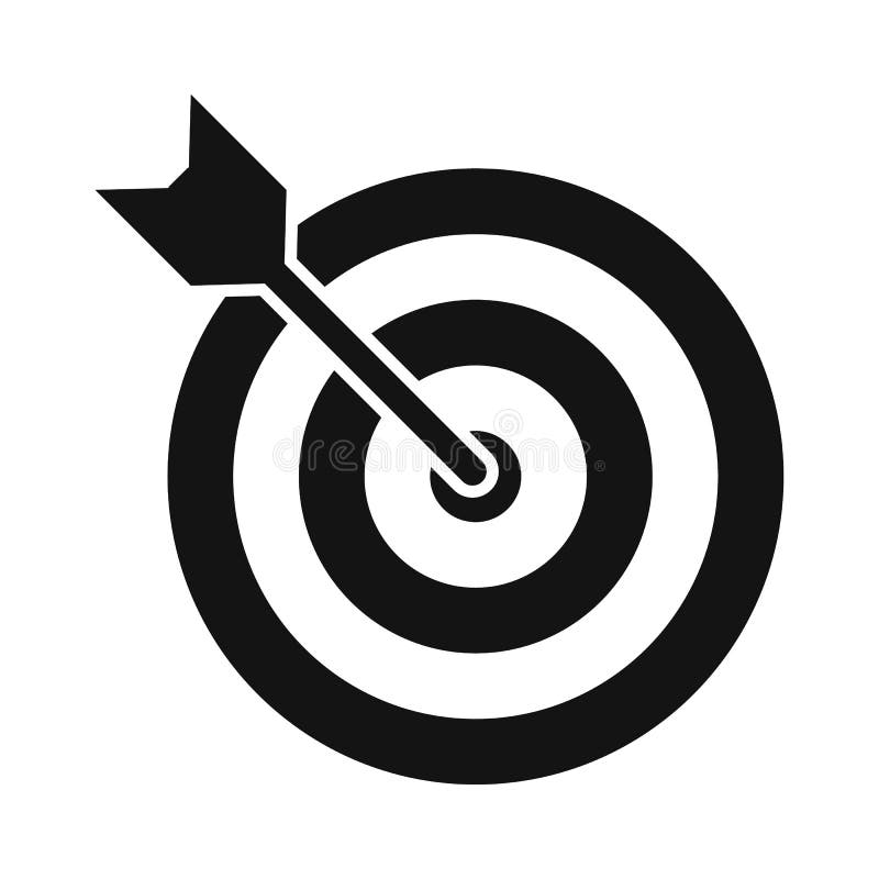 Target simple icon stock vector. Illustration of goal - 79849526