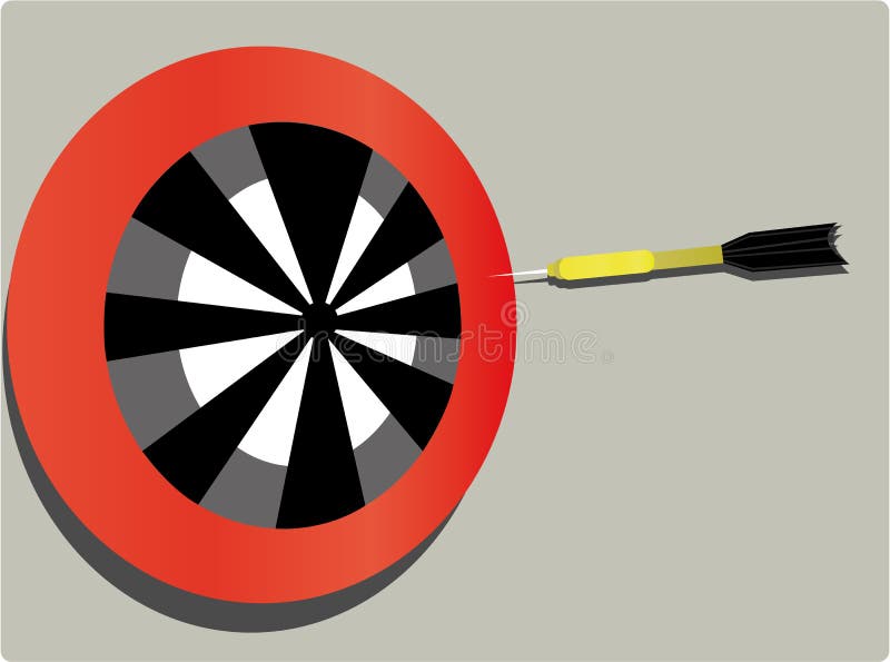 Target and dart stock vector. Illustration of pungent - 63126519