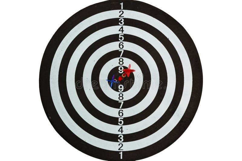 Target Darts White Backgound Stock Photo - Image of sport, leisure ...