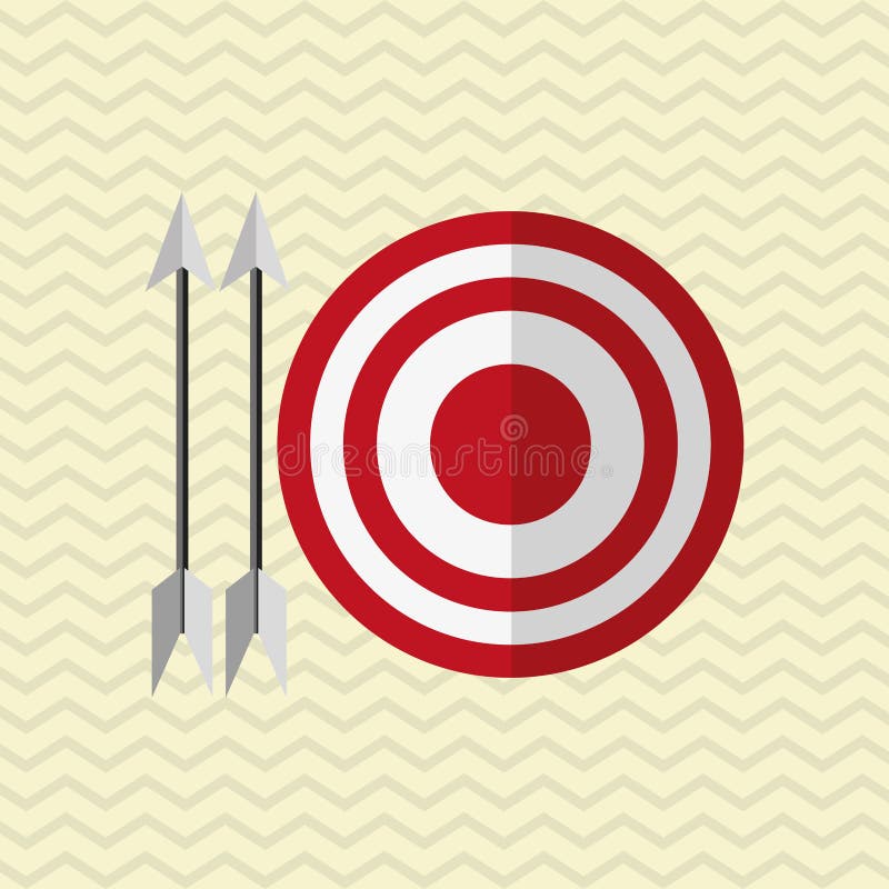 Target Design. Arrow Icon. Colorfull Illustration, Graphi Stock ...