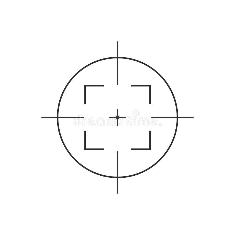 Shoot focus cursor stock vector. Illustration of game - 155459082