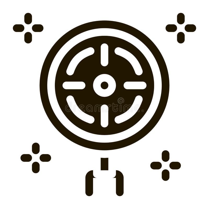Target Detection Icon Vector Glyph Illustration Stock Vector ...