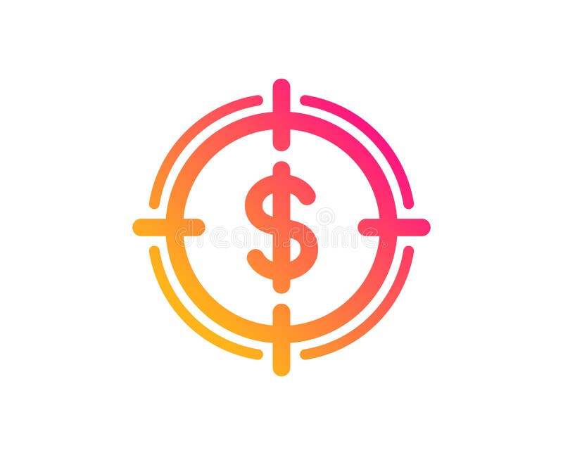 Target with Dollar Icon. Vector Stock Vector - Illustration of ...