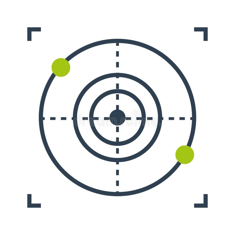 Target Drone Isolated Icon Design Stock Illustration - Illustration of ...