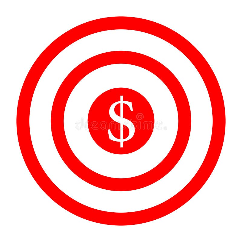 Target Earnings. Business Icon Stock Vector - Illustration of earnings ...