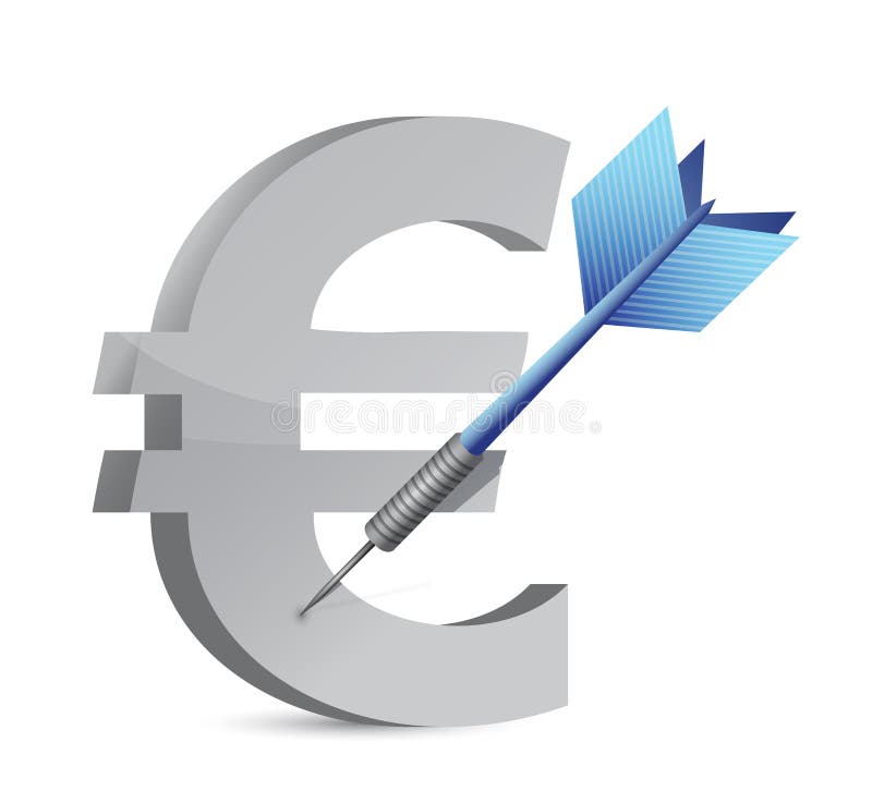 Target Euro Currency Illustration Design Stock Illustration ...
