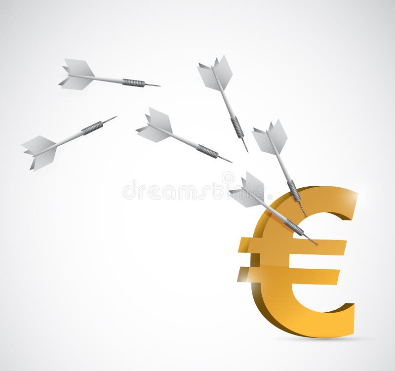 Target Euro Currency Illustration Design Stock Illustration ...