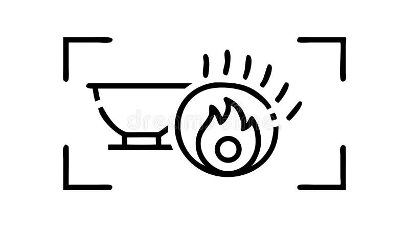 Target with Fire Inside, Hot Spot Focus, Vector Design Generative AI ...