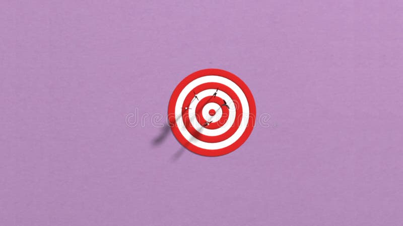 Target stock video. Video of success, performance, score - 50059509