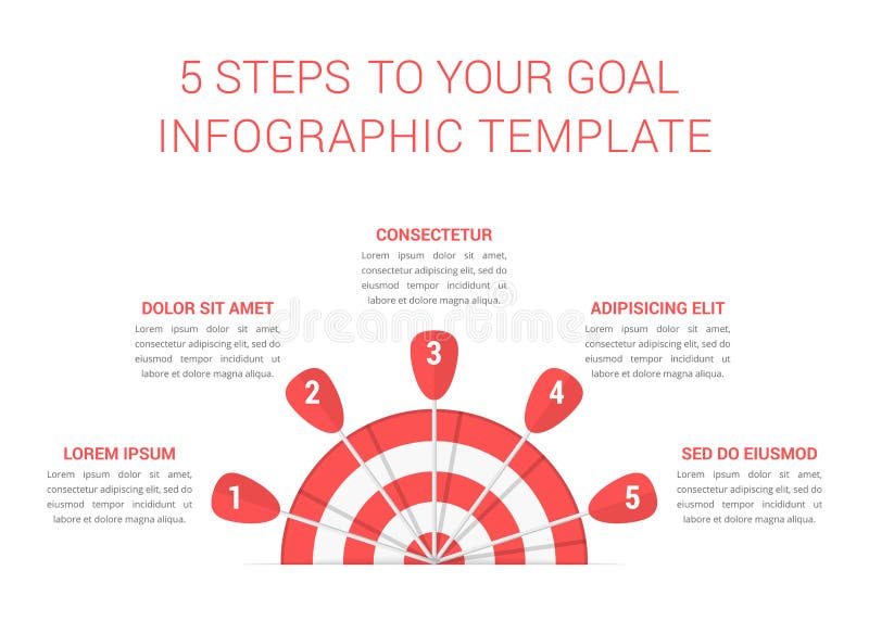 Target with Six Arrows stock vector. Illustration of number - 211421053