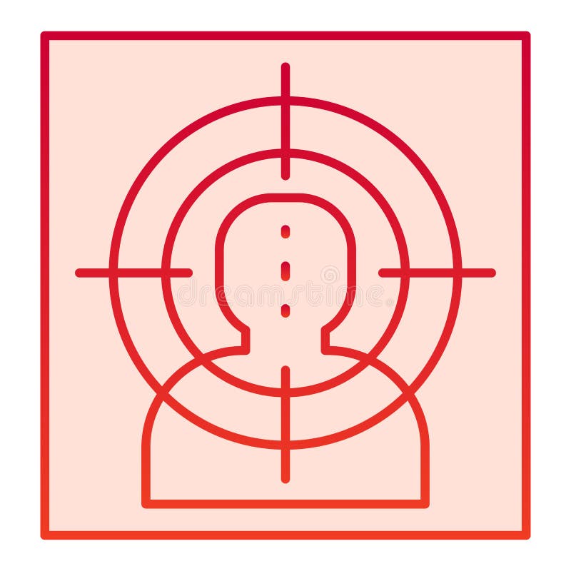Target Flat Icon. Shooting Target Vector Illustration Isolated on White ...