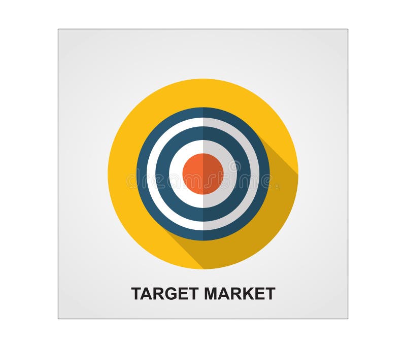 Target flat icon Vector stock vector. Illustration of clean - 118296381