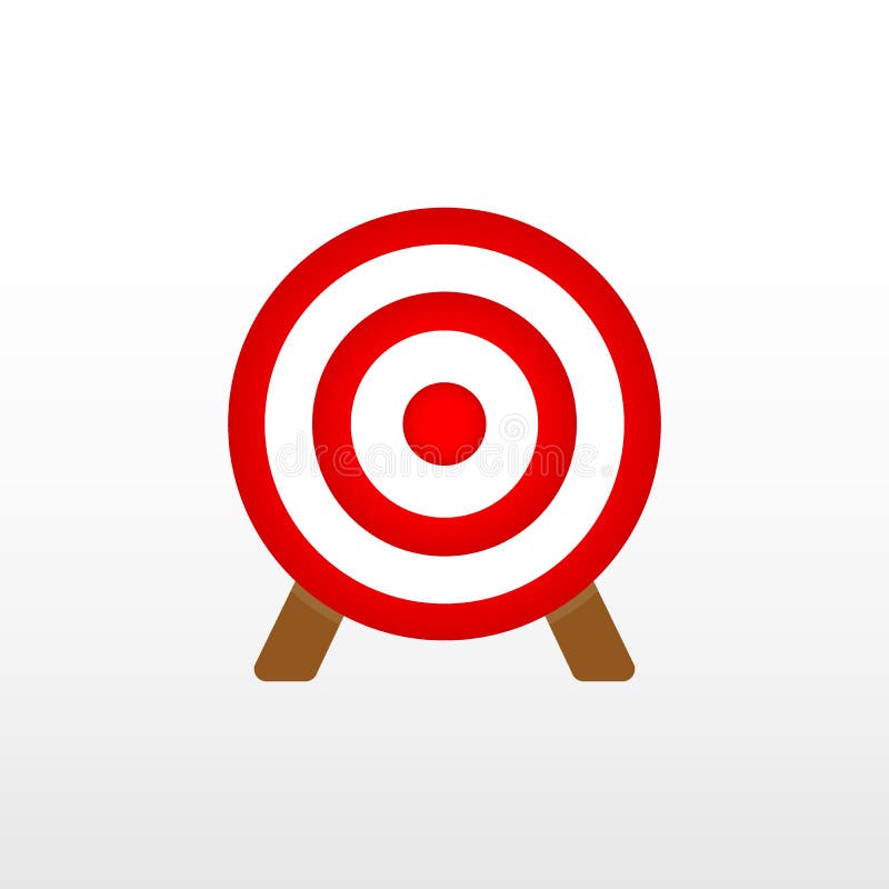 Target flat icon. Web icon stock vector. Illustration of infographics ...