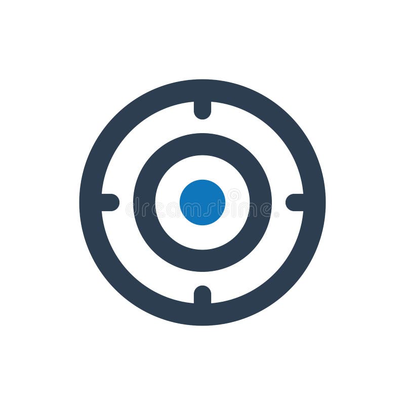 Focus target icon stock vector. Illustration of vision - 128916355
