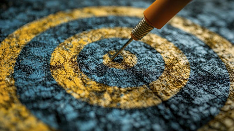 A Target Focused on the Centered Spiral Pattern Stock Illustration ...