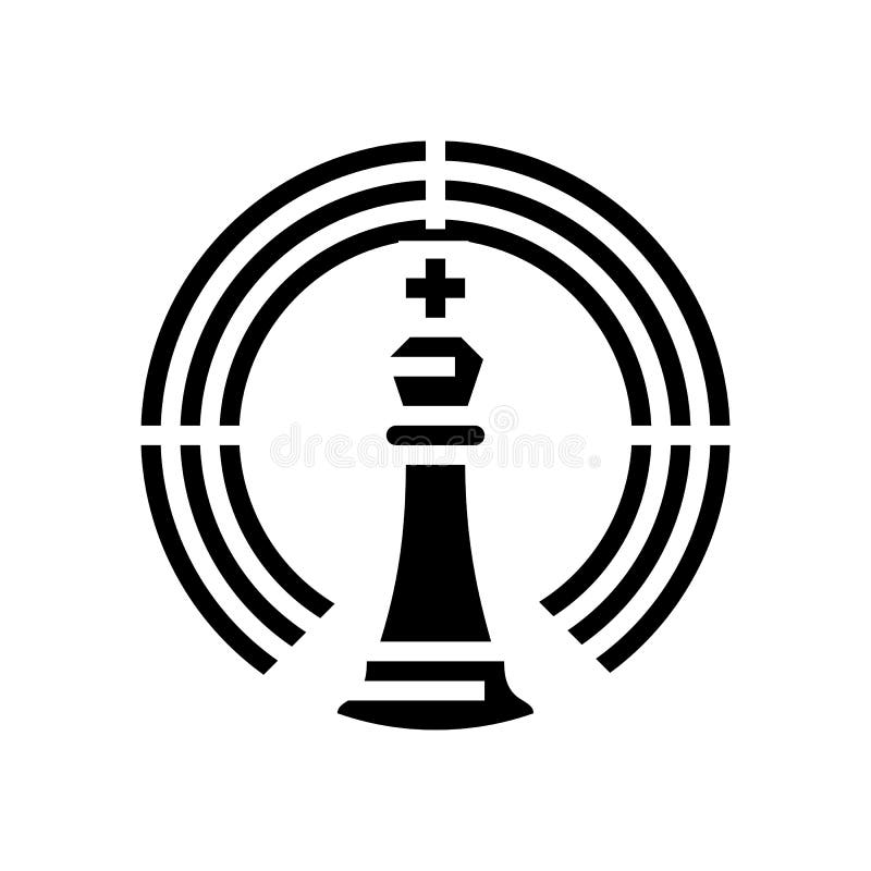 Target of Game Glyph Icon Vector Illustration Stock Illustration ...