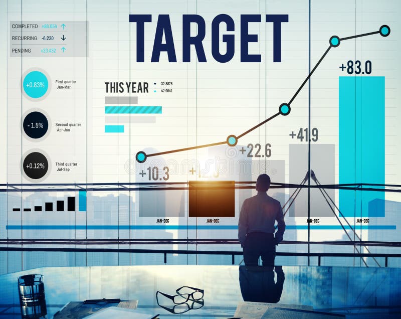 Target Goal Aspiration Aim Vision Success Concept Stock Photo - Image ...