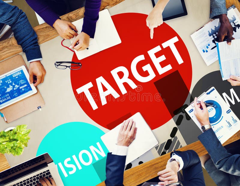 Target Goal Aspiration Aim Vision Vision Concept Stock Photo - Image of ...