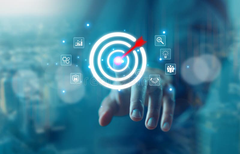 Target and Goal Concept. Manager Vision Performance To Success Invests ...