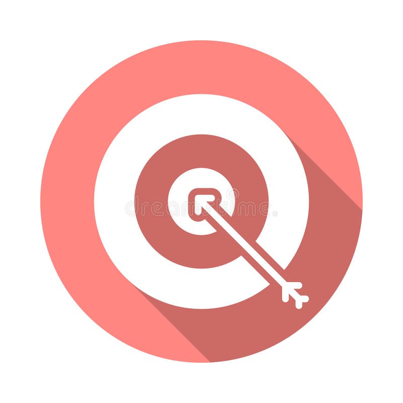 Target Flat Icon. Round Colorful Button, Goal Circular Vector Sign ... Target Flat Icon. Round Colorful Button, Goal Circular Vector Sign ...