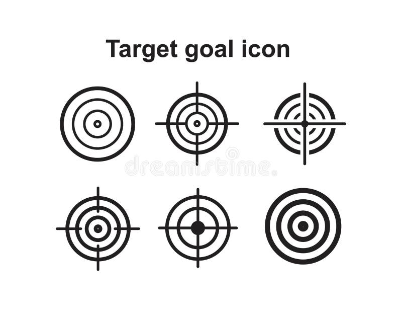 Target Goal Icon Template Black Color Editable. Target Goal Icon Symbol ...