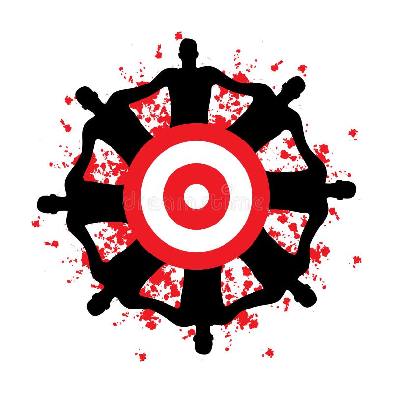 Social Target Group stock illustration. Illustration of mannequin ...