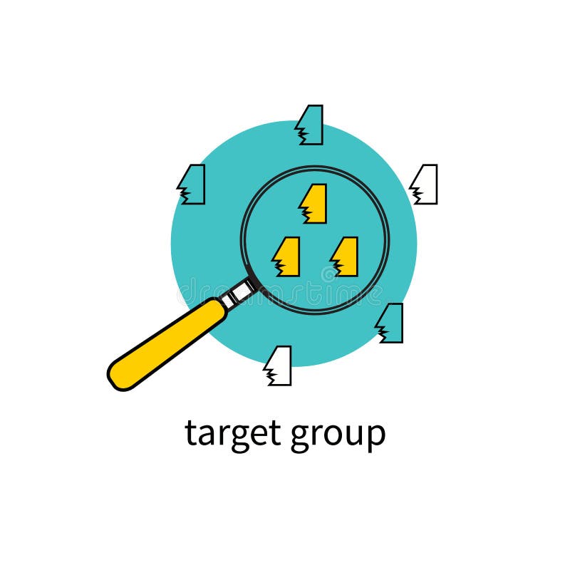 Target Group. Business Background. Stock Illustration - Illustration of ...
