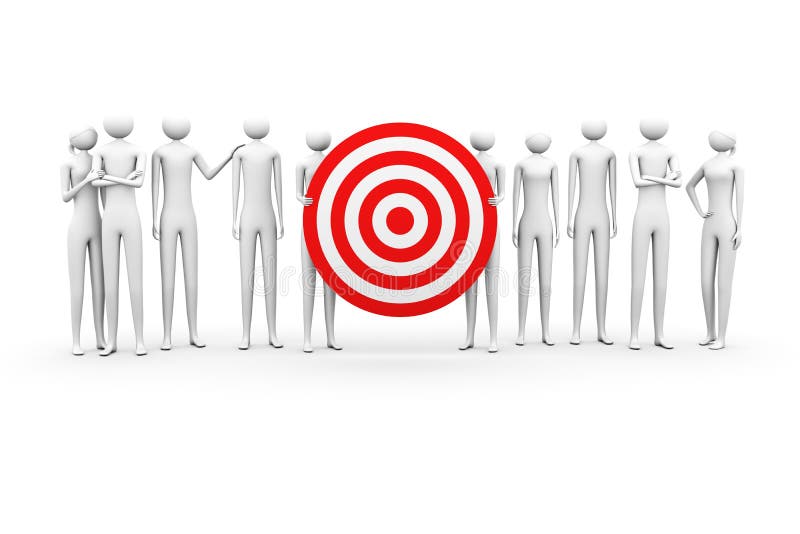 Target group stock illustration. Illustration of render - 97209464